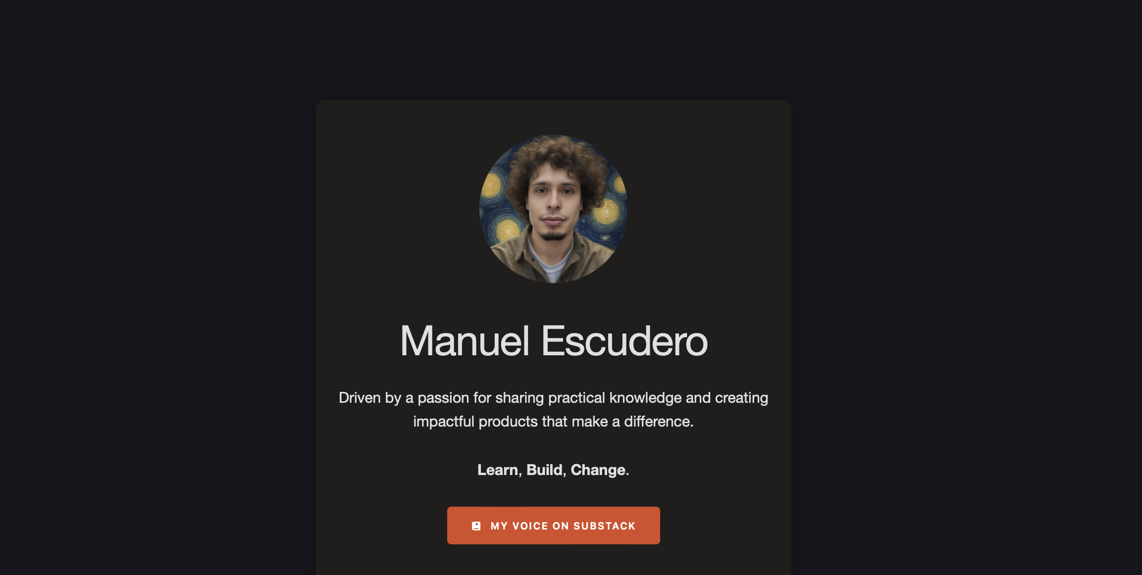 Manuel Escudero | Software Engineer, Creator, Blogger